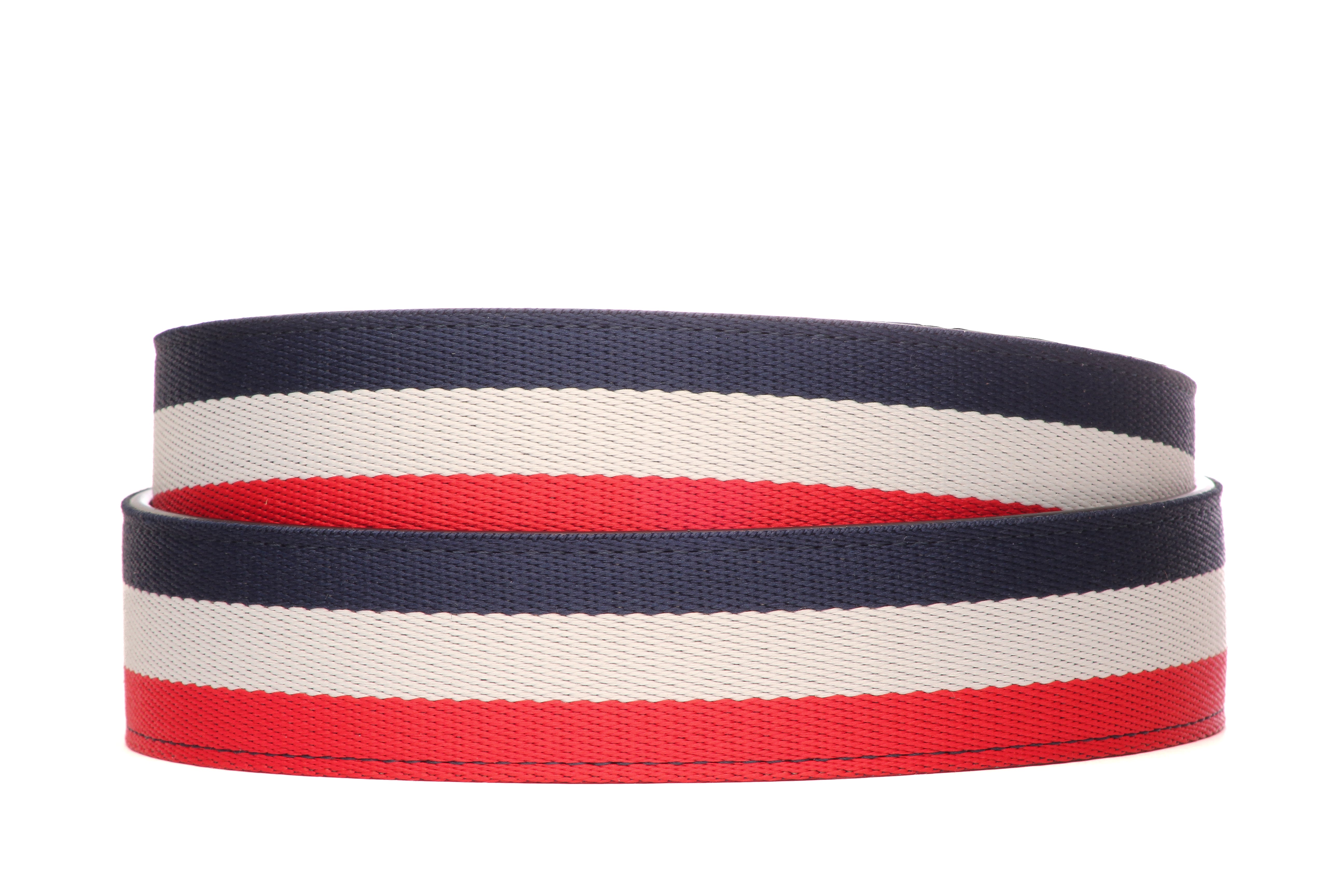 Cloth Belt Strap - Men's Ratchet Belt - Navy w/White Stripe, 1.5" | Buy ...