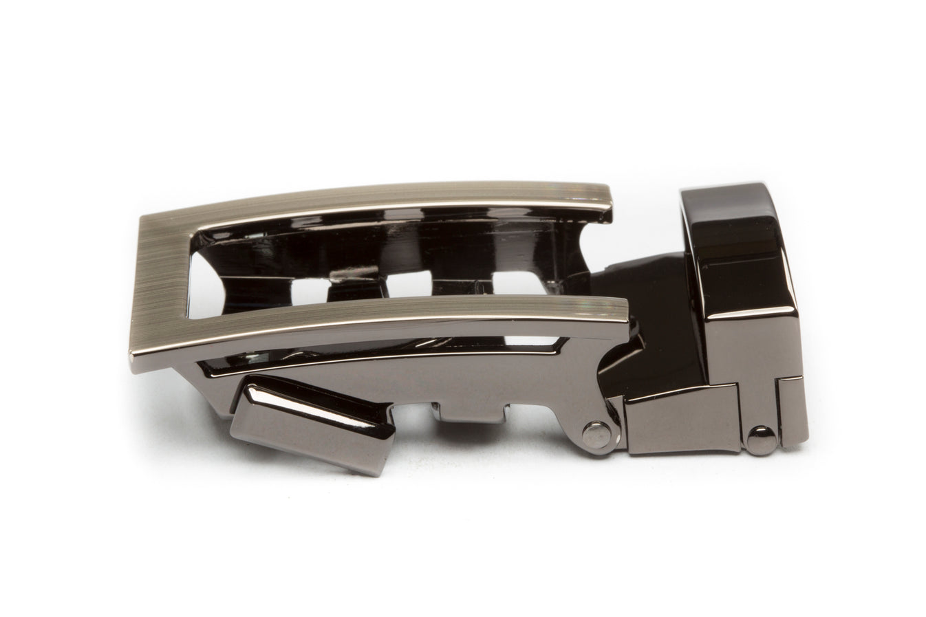 Traditional Belt Buckle - Men's Ratchet Belt - Formal Gunmetal, 1.25 ...