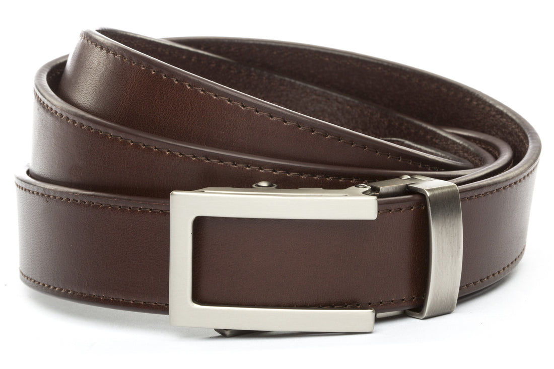 Men's Chocolate Belt | Ratchet Belt Without Holes | Anson Belt – Anson ...